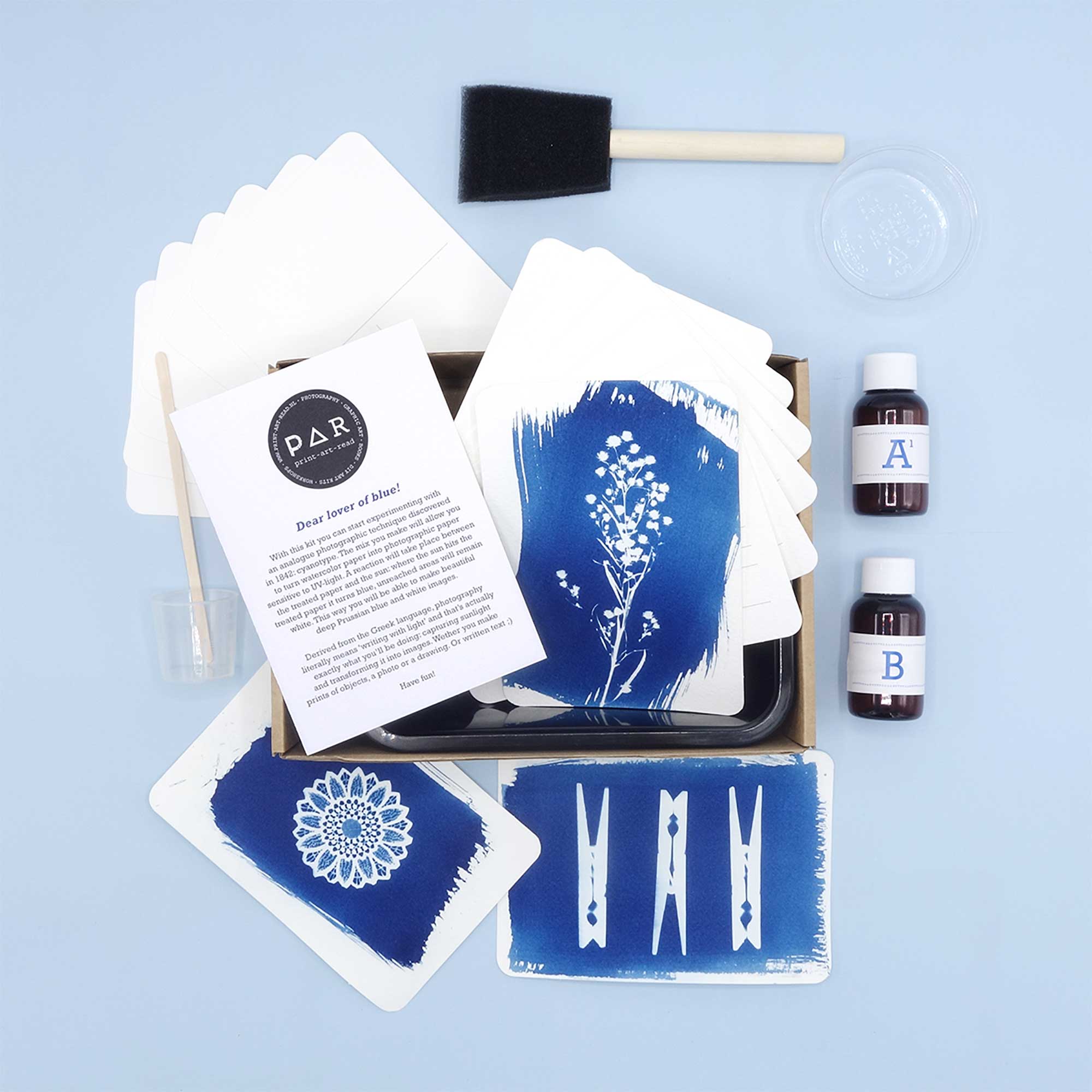 DIY Cyanotype kit - Postcard - Print-art-read